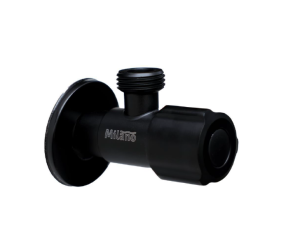 Milano Diva Angle Valve, 1/2-Inch Shut-Off, Matte Black Finish